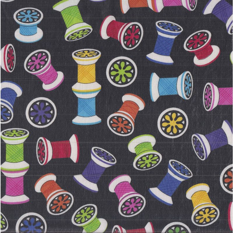 Colourful Sewing Reels of Thread Design LAMINATED Water Resistant ...