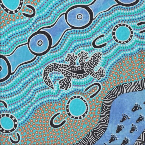 Australian Indigenous Aboriginal Butterfly Rebirth Blue by Heather ...