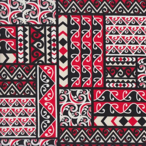 New Zealand NZ Maori Design Kowhaiwhai Ferns Quilting Fabric - Find a ...